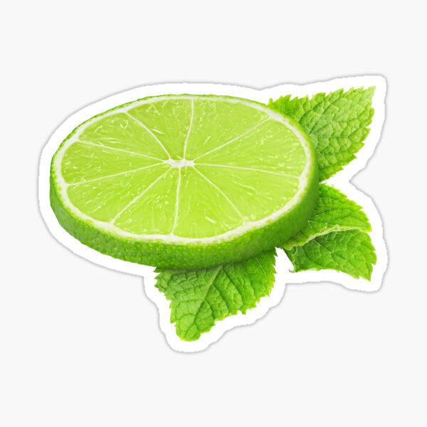"Slice of lime" Sticker by 6hands | Redbubble