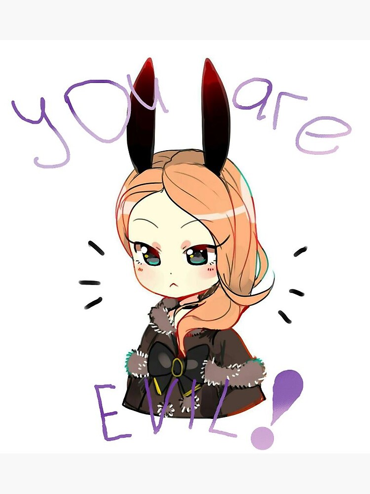 "You are Evil!" Sticker by MortemPolitici | Redbubble