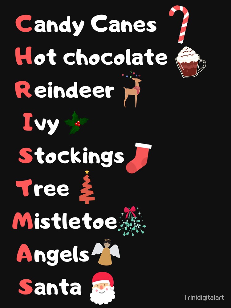Christmas Wordplay Mnemonic Classic T-Shirt sold by Portuguese Zany ...