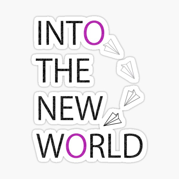 "Into the New World" Sticker for Sale by Dianthus | Redbubble