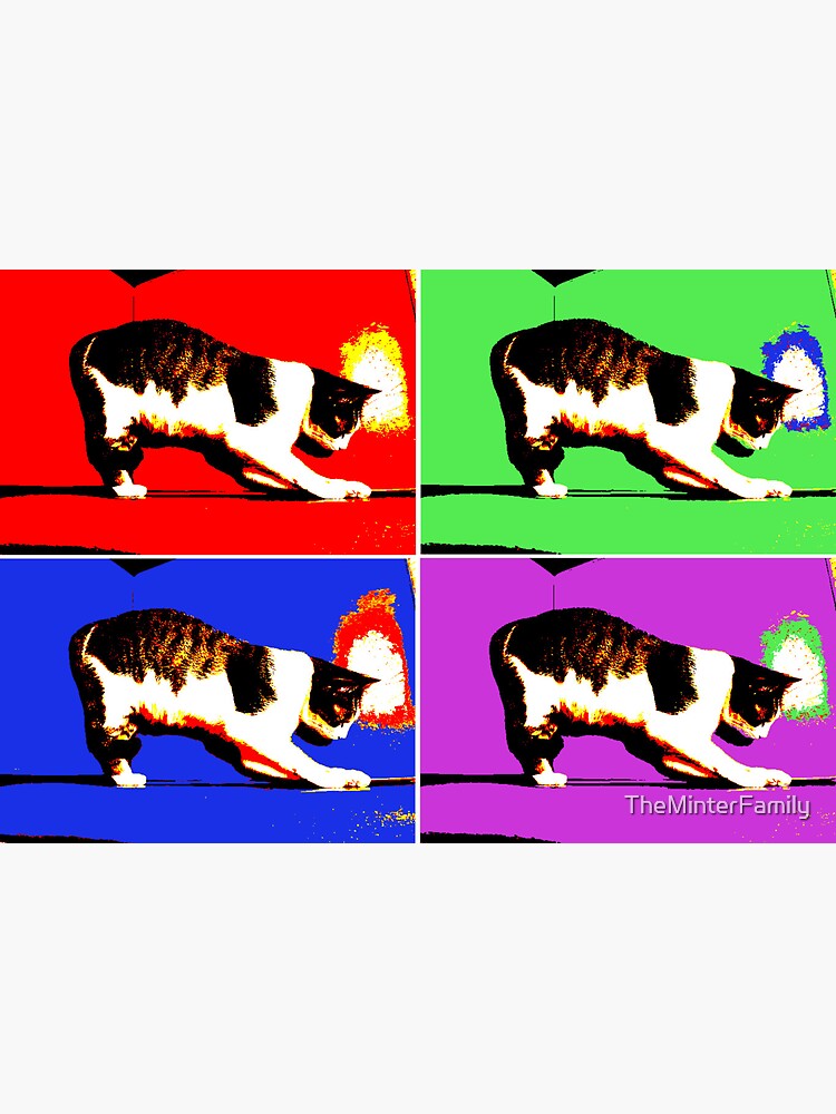 "The Minter Family Squeaky Pop Art" Sticker for Sale by TheMinterFamily ...