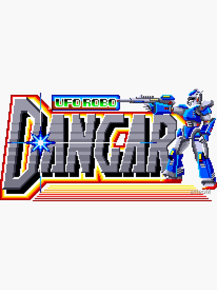 "Dangar Ufo Robot" Sticker for Sale by atteoM | Redbubble