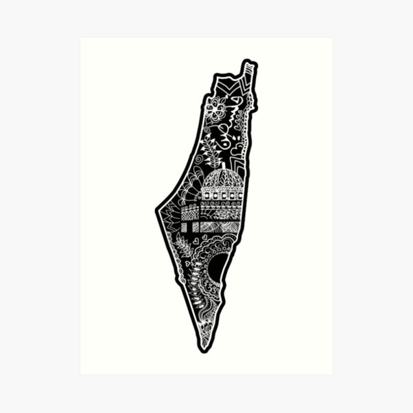 "Palestinian map" Art Print for Sale by MKdesigns20 | Redbubble