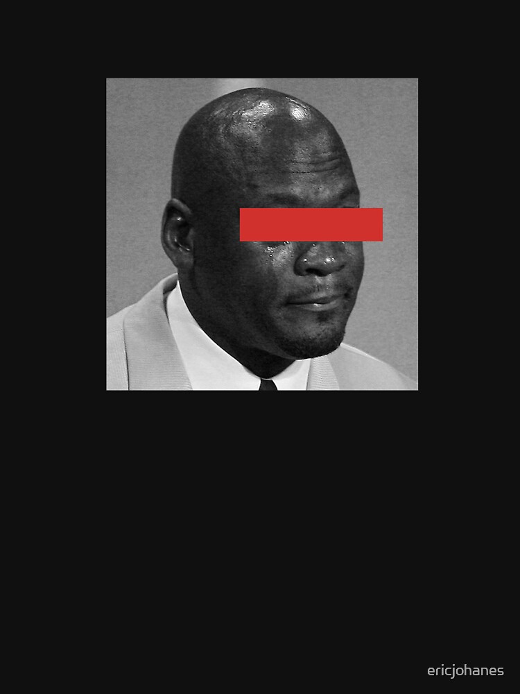 "MJ Crying Meme - Red Eyes" T-shirt by ericjohanes | Redbubble