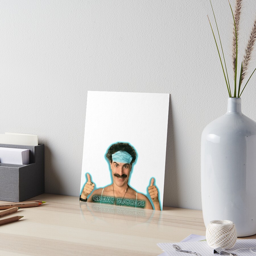 " borat sticker" Art Board Print by mozax | Redbubble