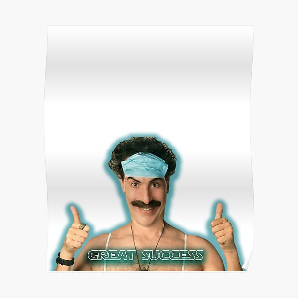 " borat sticker" Poster by mozax | Redbubble