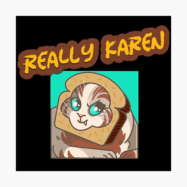 Lámina fotográfica «¿De verdad Karen? Cute Kawaii Twitch Meme Cat ...