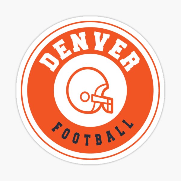 "Denver football" Sticker for Sale by BVHstudio | Redbubble