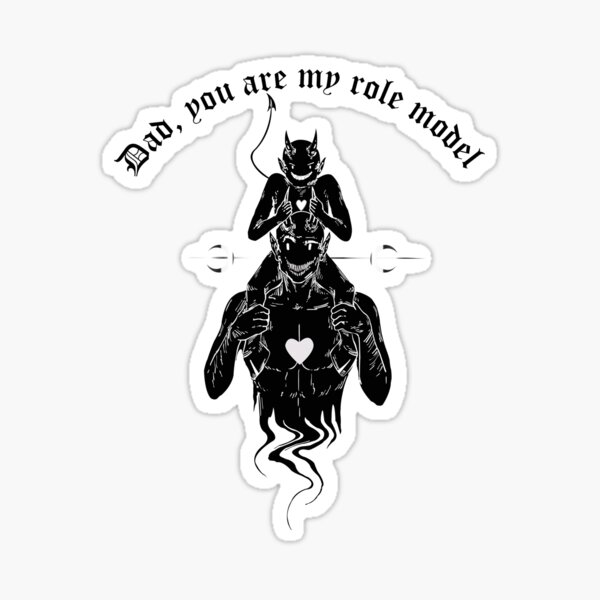 "Dad, You Are My Role Model" Sticker for Sale by blue-life | Redbubble