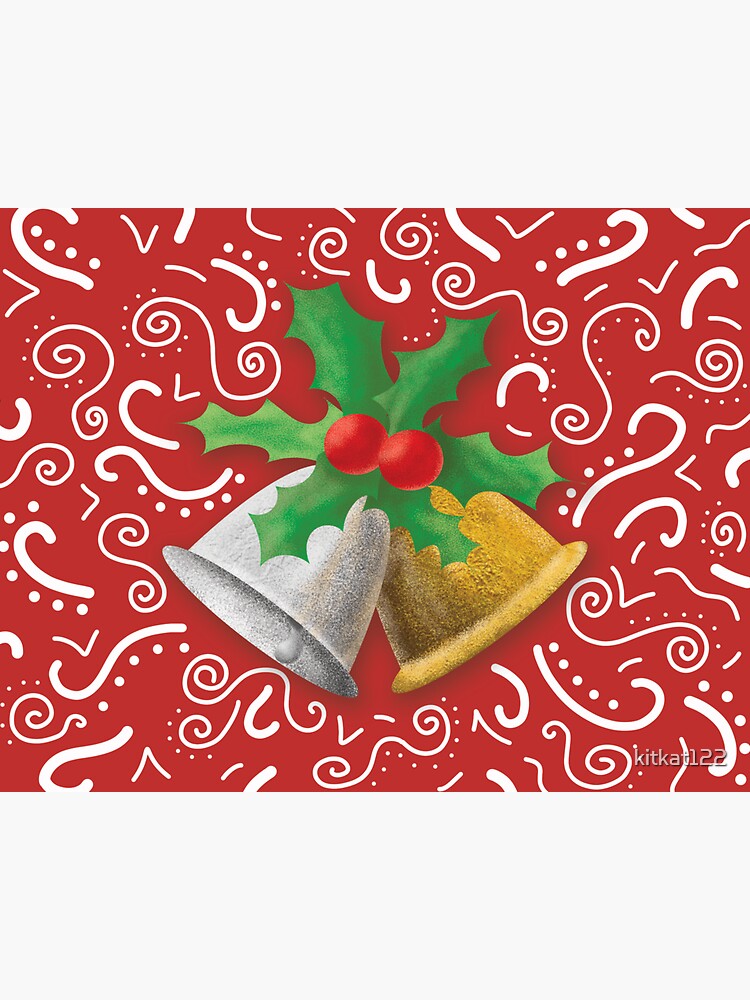 "Silver Bell Mask Golden Bell Christmas Mask" Sticker for Sale by ...