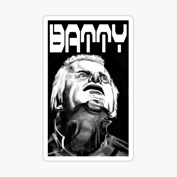 "Batty" Sticker for Sale by Logomeister | Redbubble
