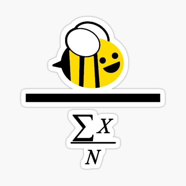 "Bee above average" Sticker for Sale by Geekco | Redbubble