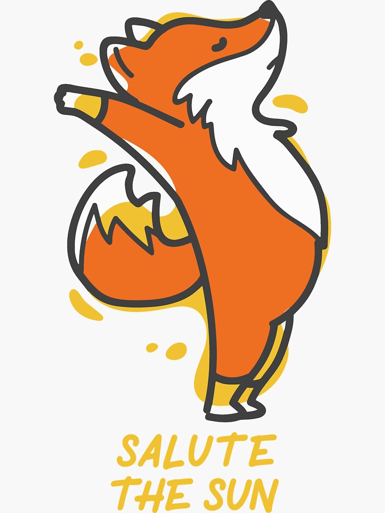 "Mr Fox morning routine" Sticker by justhename | Redbubble