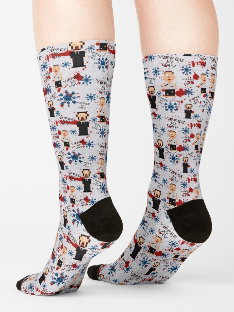"A Die Hard Christmas Cross Stitch Pattern" Socks for Sale by ...