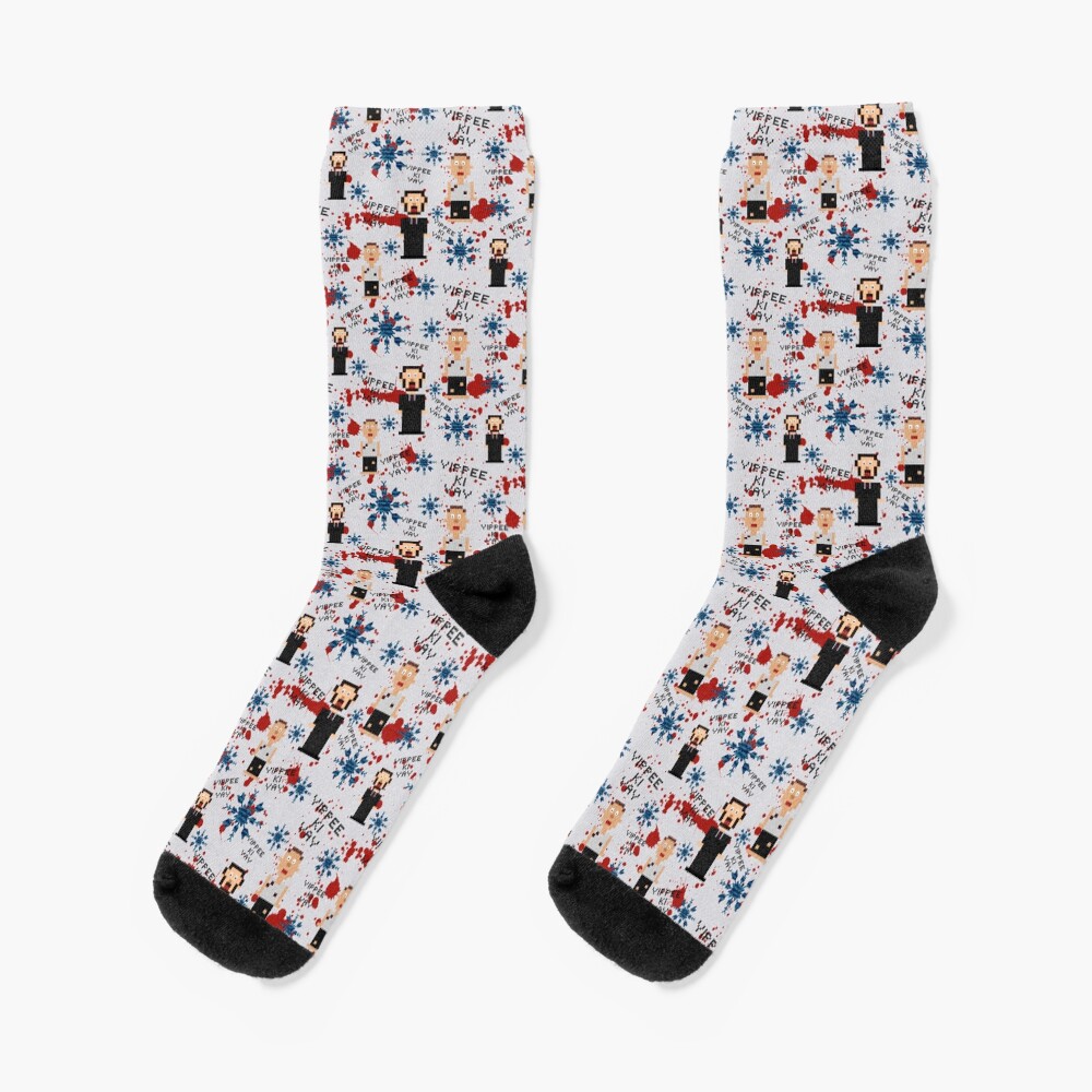 "A Die Hard Christmas Cross Stitch Pattern" Socks for Sale by ...