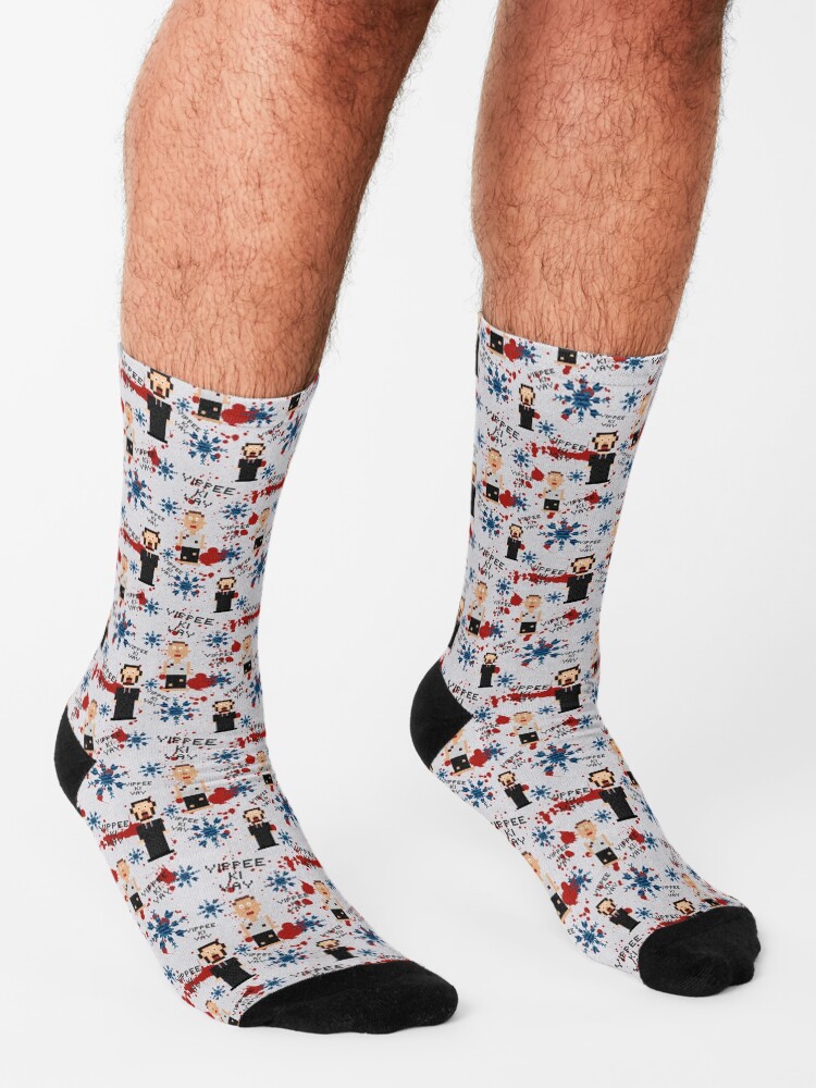 "A Die Hard Christmas Cross Stitch Pattern" Socks for Sale by ...