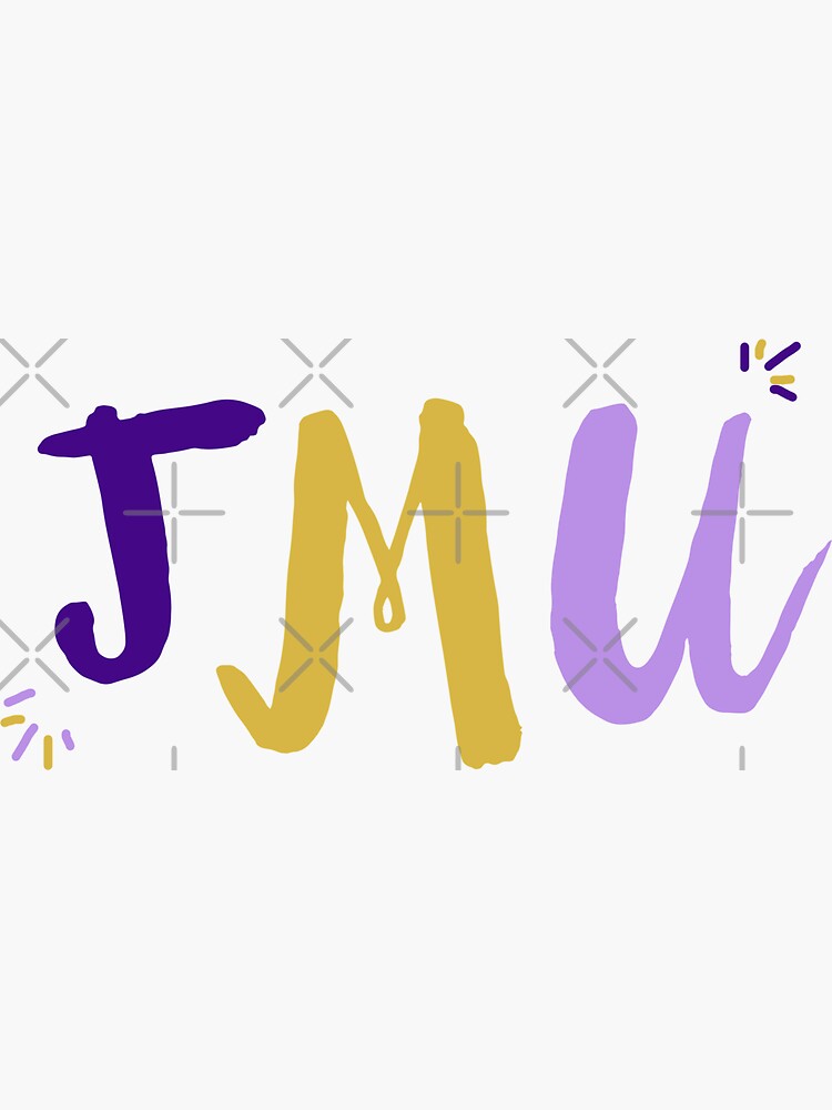 "JMU Colorful Design" Sticker for Sale by samb30 | Redbubble