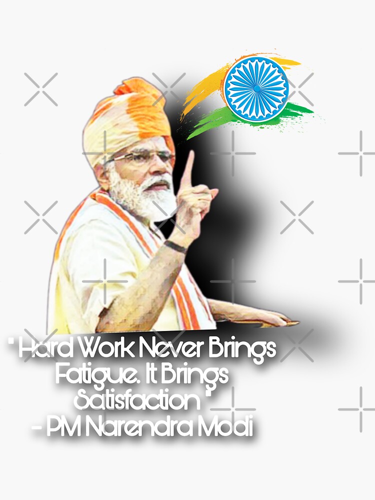 "Narendra Modi PM of India" Sticker by Triggerofficial | Redbubble