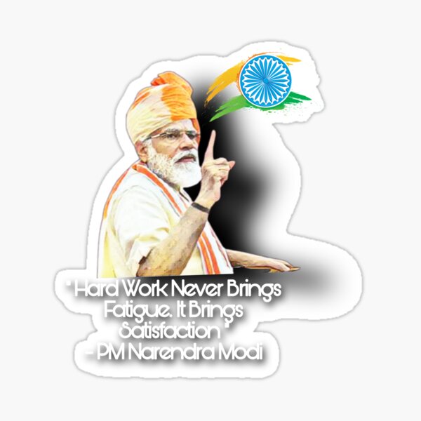 "Narendra Modi PM of India" Sticker by Triggerofficial | Redbubble