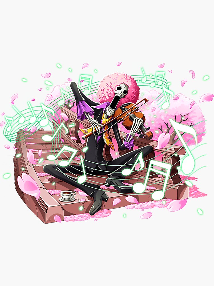 "Brook Anime Piece" Sticker for Sale by PieceStore | Redbubble