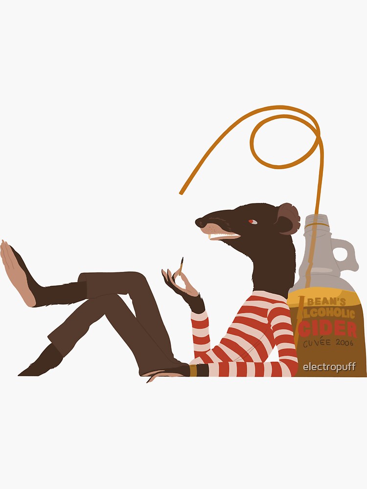 "funky rat" Sticker for Sale by electropuff | Redbubble