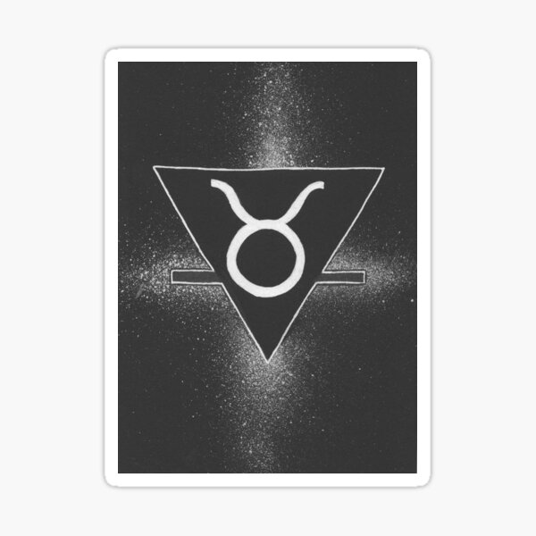 "Taurus Zodiac Sign/ Earth Symbol" Sticker by ArtaTheArtist | Redbubble