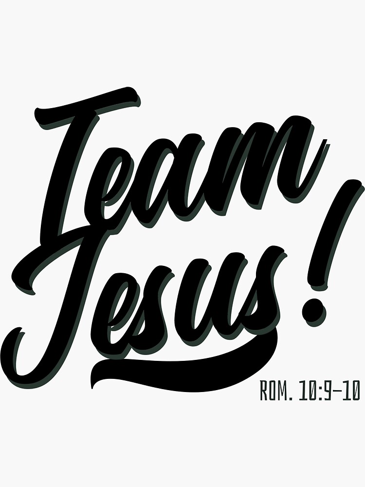 "TEAM JESUS" Sticker for Sale by fghouston | Redbubble