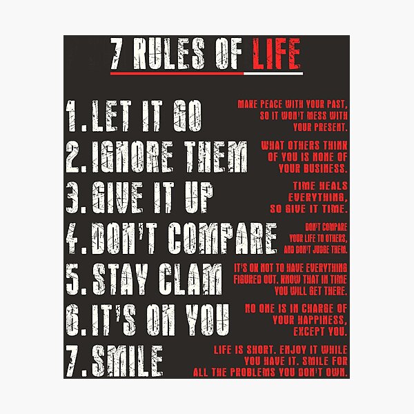 "7 Rules of life, motivational speech for creating self love, mind ...