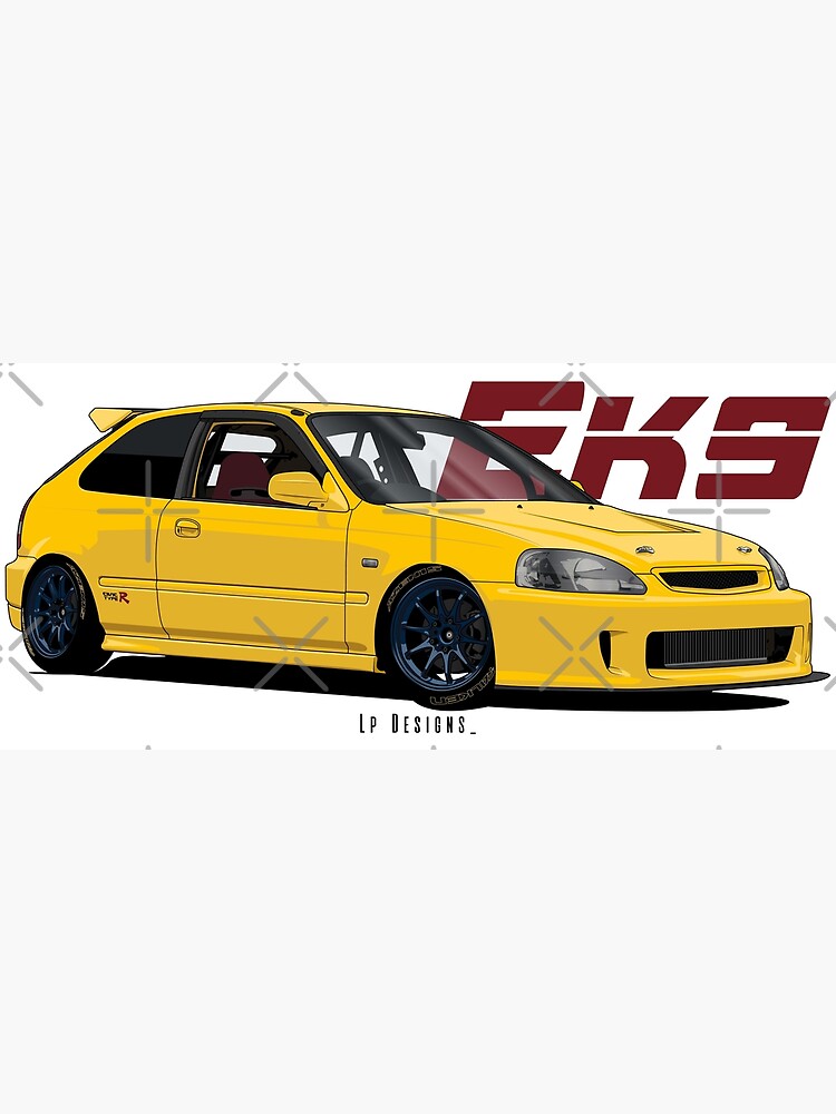 "Civic Ek9" Poster for Sale by lpdesigns1 | Redbubble