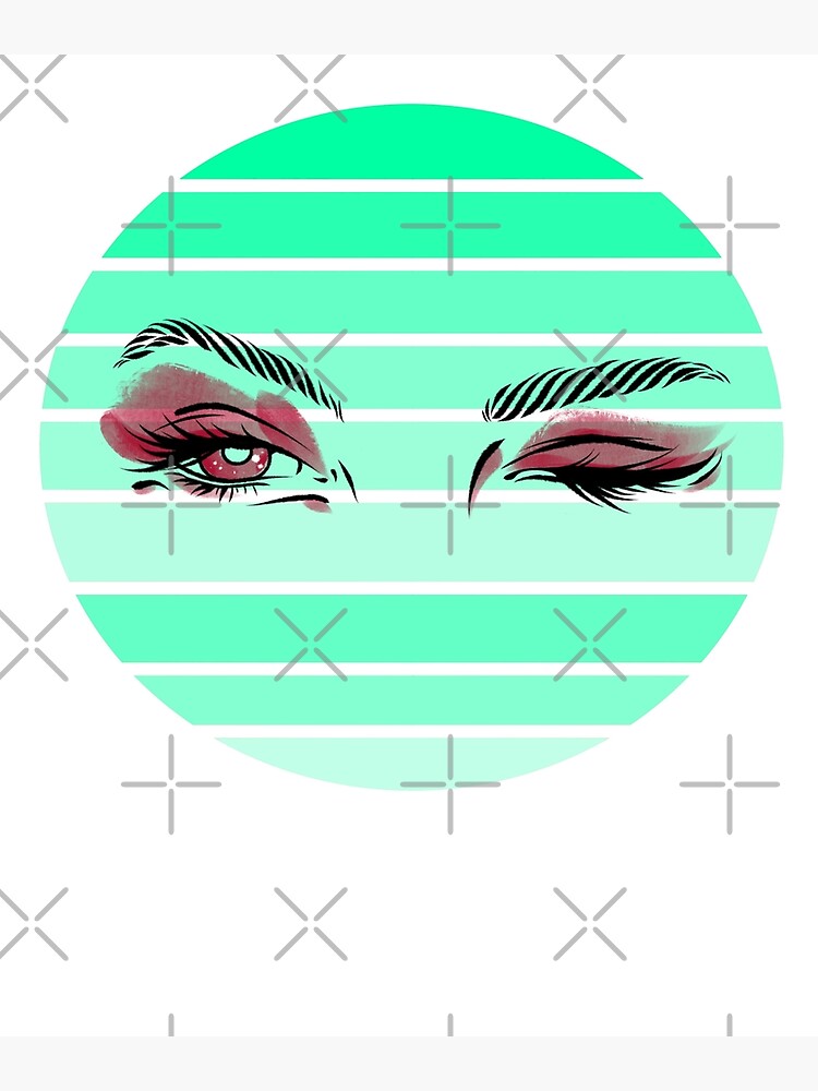 "Winking eyes in the sunset" Poster by phys | Redbubble