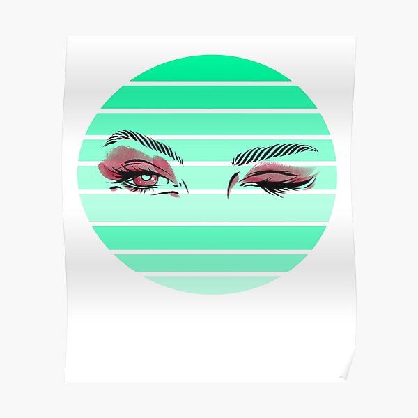 "Winking eyes in the sunset" Poster by phys | Redbubble