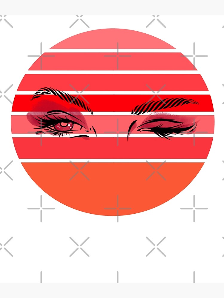 "Winking eyes in the sunset" Poster by phys | Redbubble