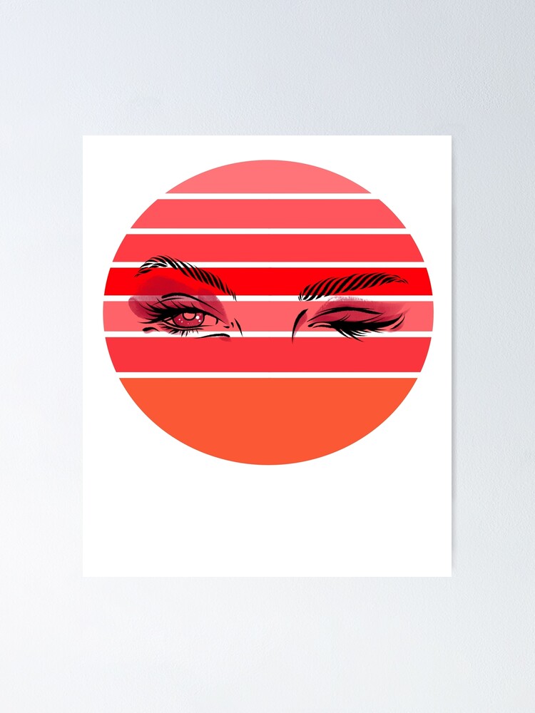 "Winking eyes in the sunset" Poster by phys | Redbubble