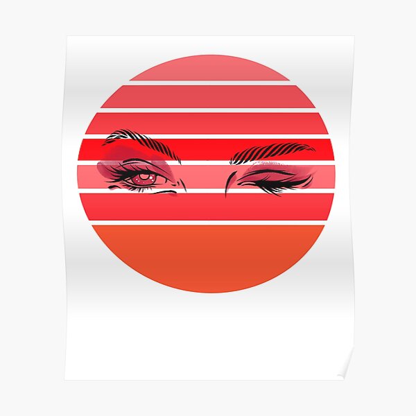 "Winking eyes in the sunset" Poster by phys | Redbubble