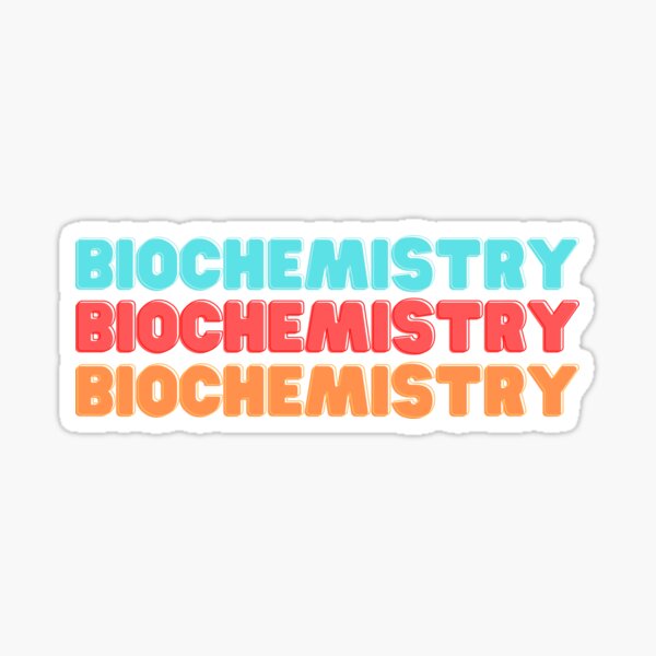 "Biochemistry" Sticker for Sale by lntuitiveDesign | Redbubble