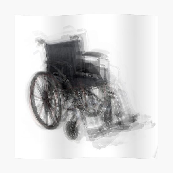 "Wheelchair overlay" Poster by overlay-art | Redbubble