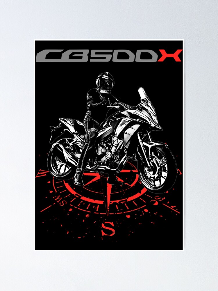 "Honda CB500X" Poster for Sale by Evomotoarte | Redbubble