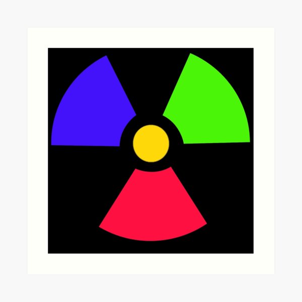 "Rainbow Radiation Symbol" Art Print for Sale by rikaradioactive ...
