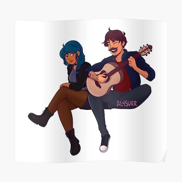 "Modern Sea Hawk and Mermista" Poster by alysurr | Redbubble