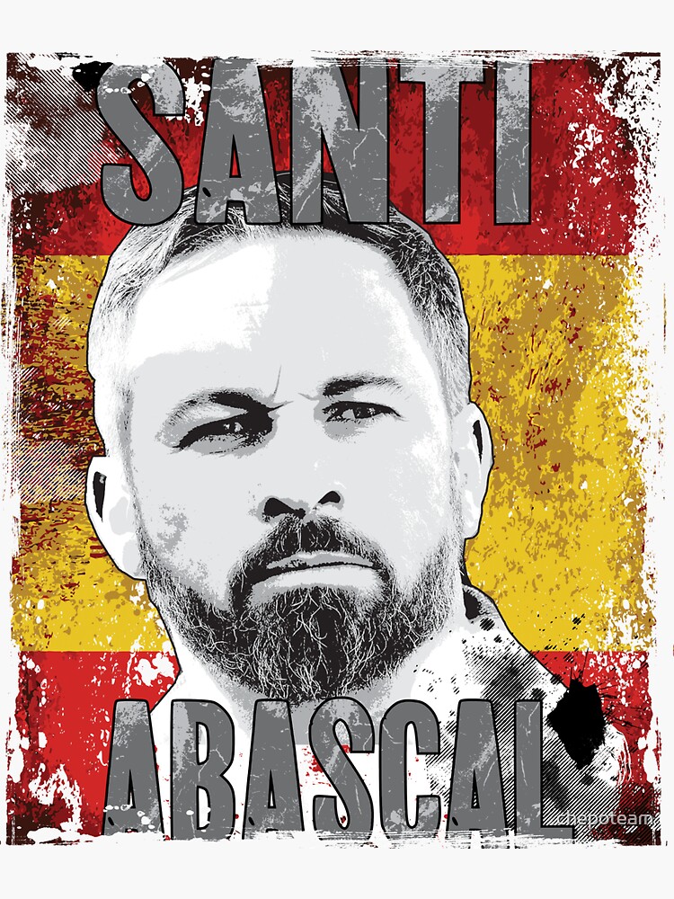 "Santiago Santi Abascal Vox Espana Viva!" Sticker for Sale by chepoteam ...