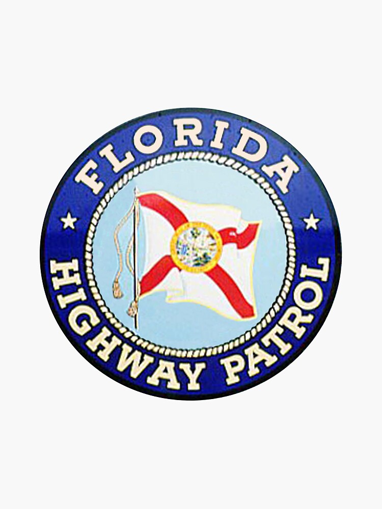 "Florida Highway Patrol FHP" Sticker for Sale by enigmaticone | Redbubble