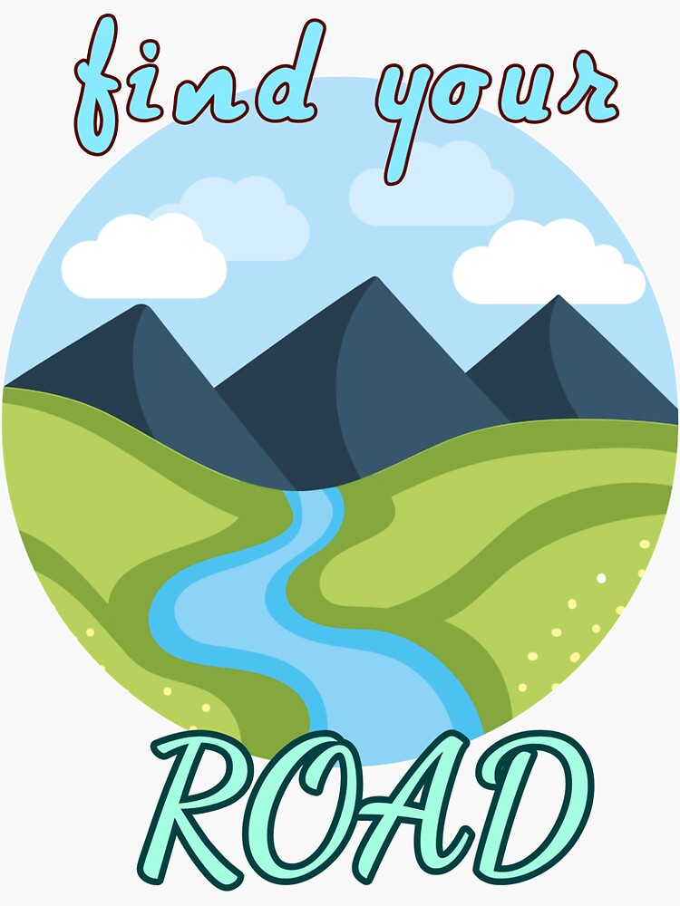 "Adventure Find Your Road " Sticker for Sale by matmazel | Redbubble