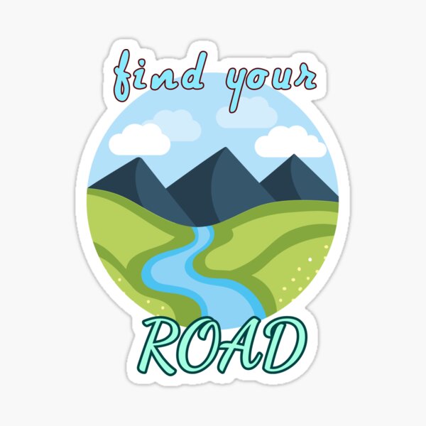 "Adventure Find Your Road " Sticker for Sale by matmazel | Redbubble
