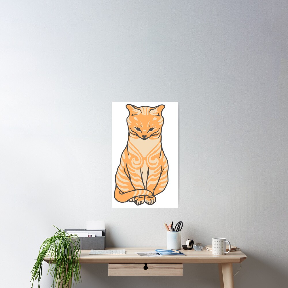 "Sitting Cat / The beauty of Classic Art" Poster by JJAarts | Redbubble