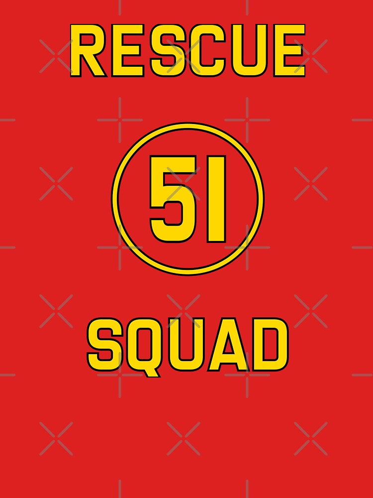 "Emergency Squad 51 Rear of Truck Reproduction Logo" Essential T-Shirt ...