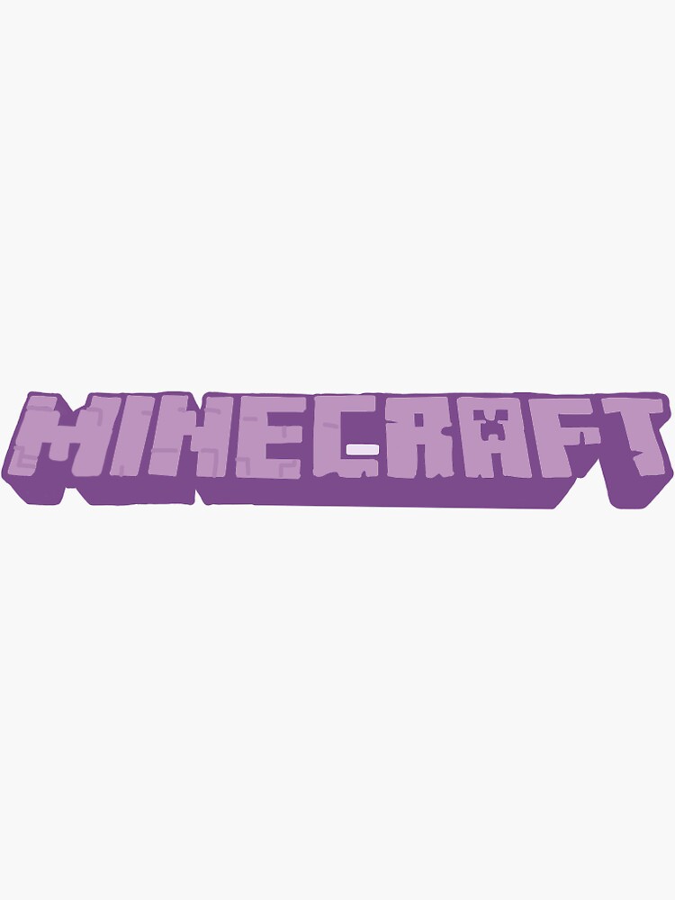 "Aesthetic Minecraft Title" Sticker by shopjujuweez | Redbubble