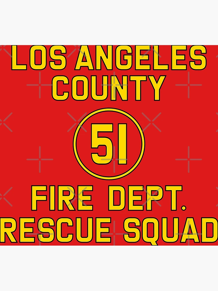 Squad 51 Logo EMERGENCY! 3 Piece Set: Engine 51 | Squad 51 | Station