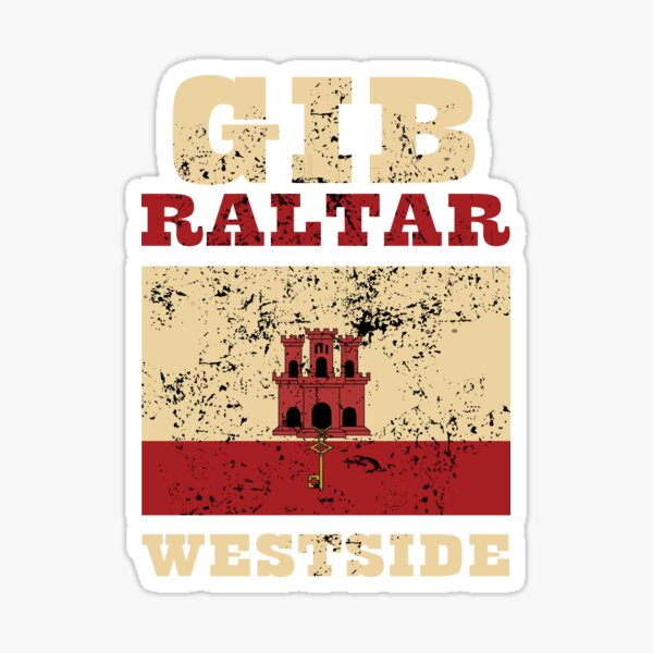 "Flag of Gibraltar" Sticker for Sale by KewaleeTee | Redbubble