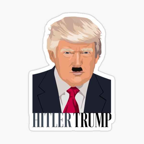 "Hitler Trump" Sticker for Sale by mlarraga80 | Redbubble