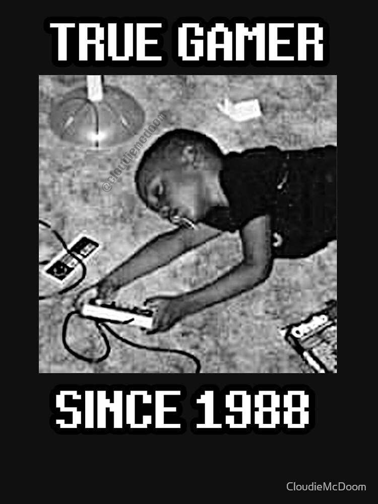 "TRUE GAMER" Essential T-Shirt for Sale by CloudieMcDoom | Redbubble